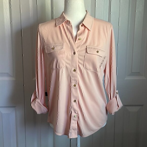 Lauren Ralph Lauren | Tops | Lauren Ralph Lauren Pale Pink Buttonup ...